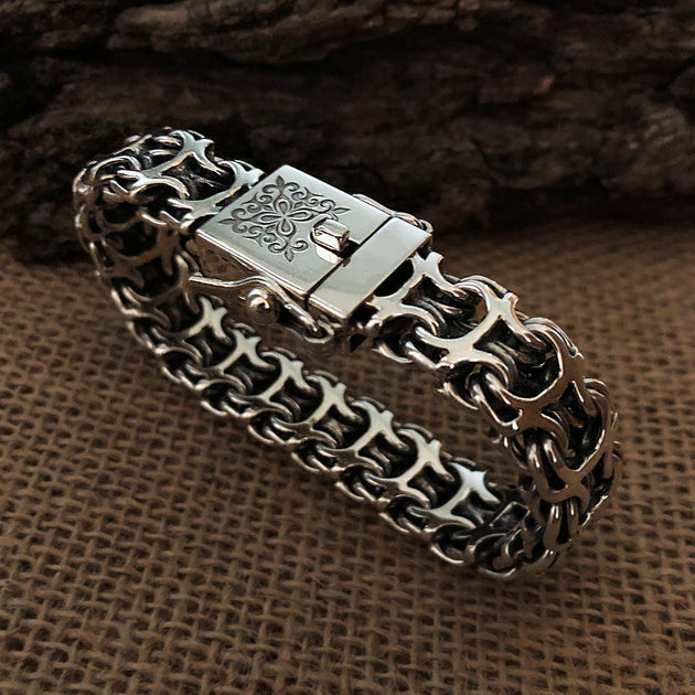 Silver bracelet "Ramses" – GameFanCraft Workshop LLC